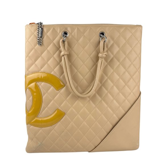 CHANEL | Bags | Chanel Cream Leather Bag | Poshmark